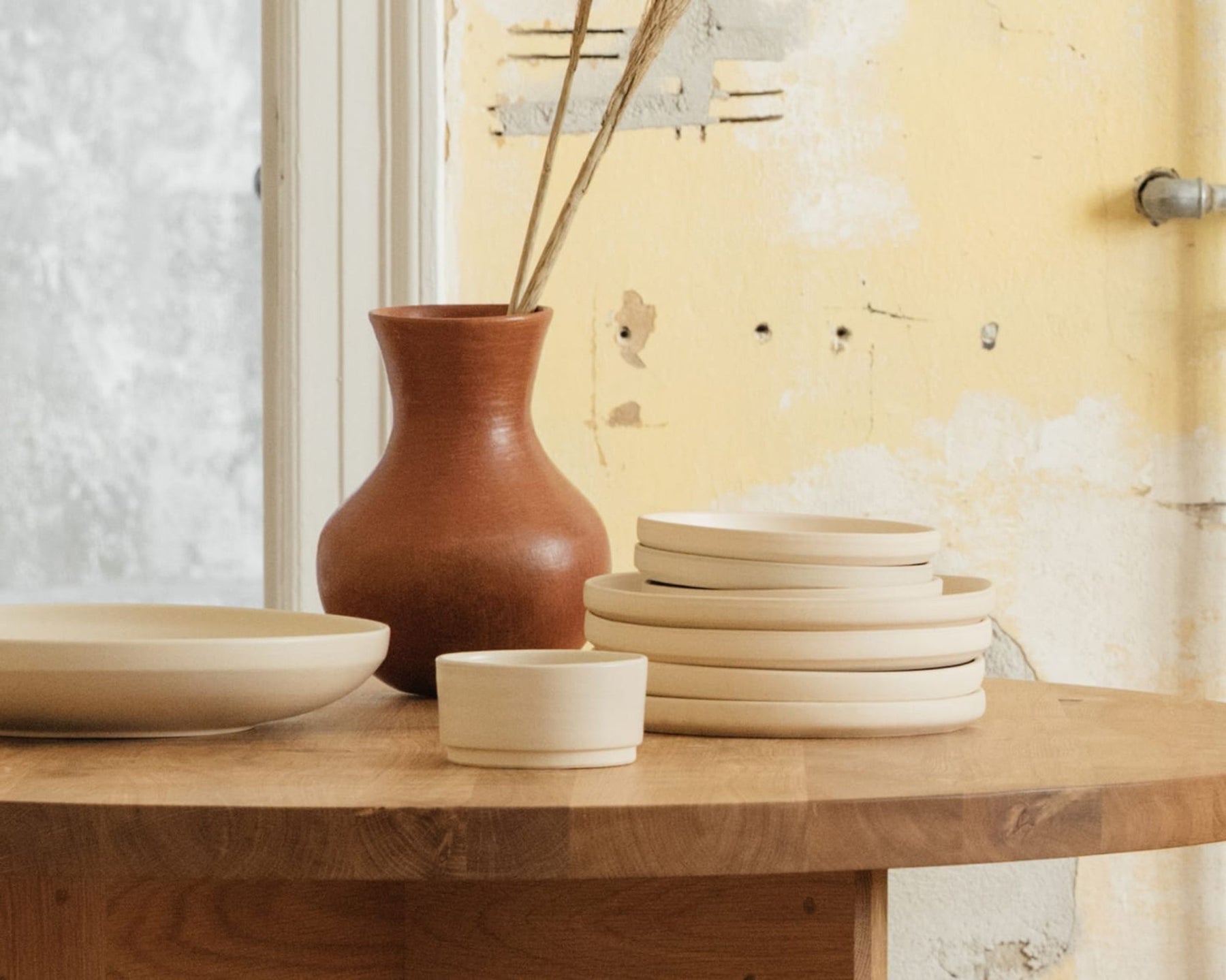 Otto Ceramic Plate Set of Two - Artful Dining | FRAMA