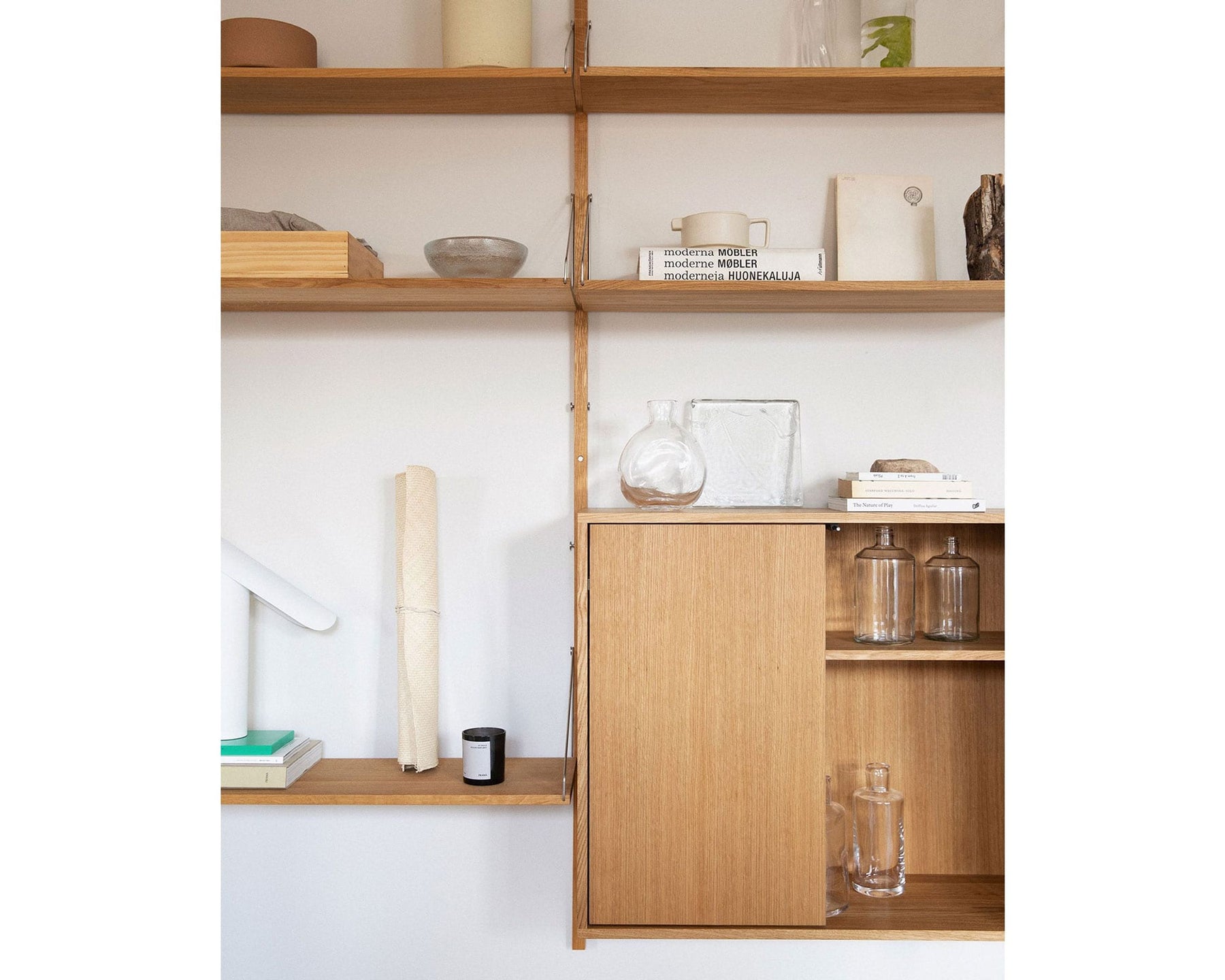 Shelf Library Cabinet | Natural Oak | Medium – FRAMA