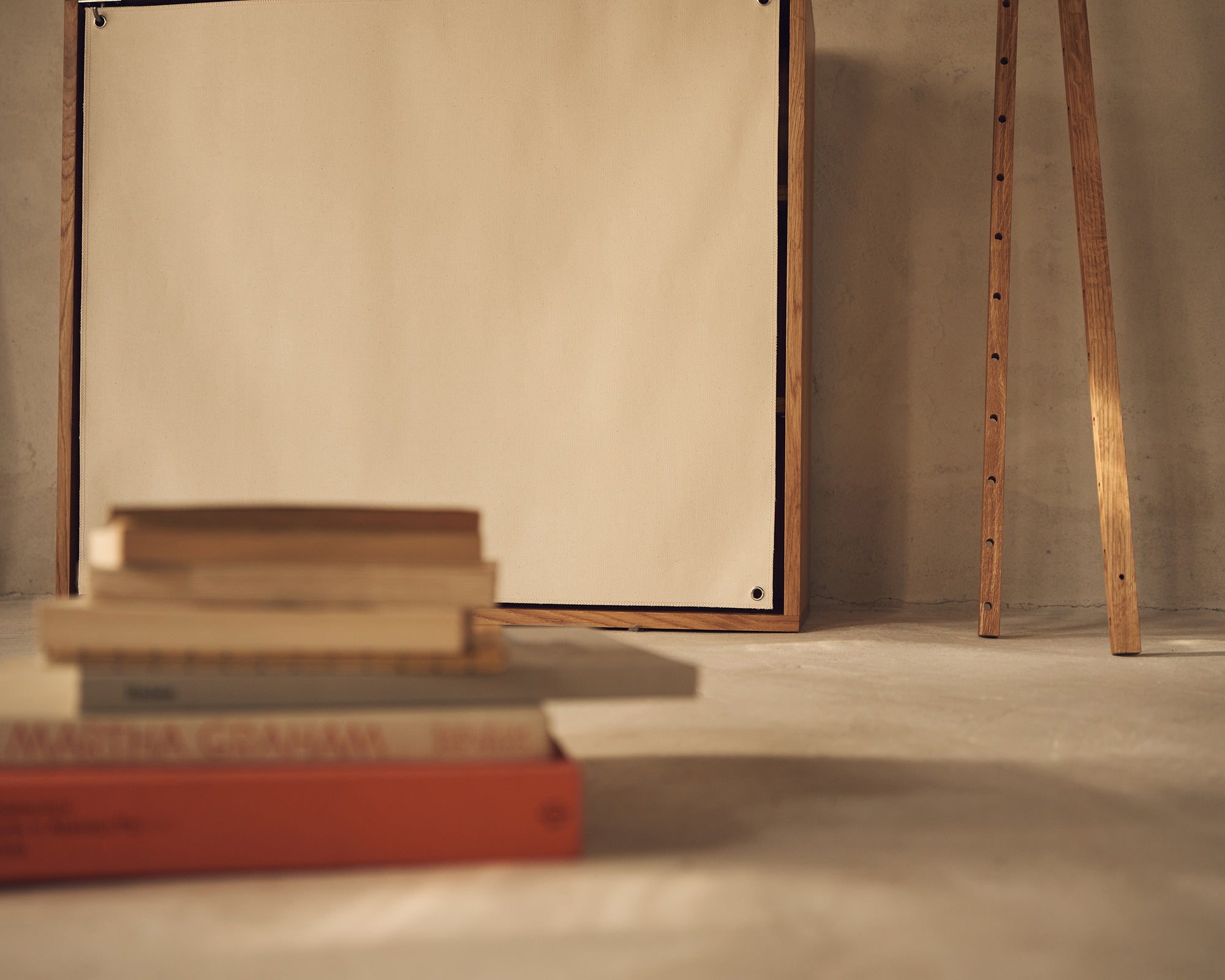 Shelf Library Canvas Cabinet | Natural Oak / Canvas – FRAMA