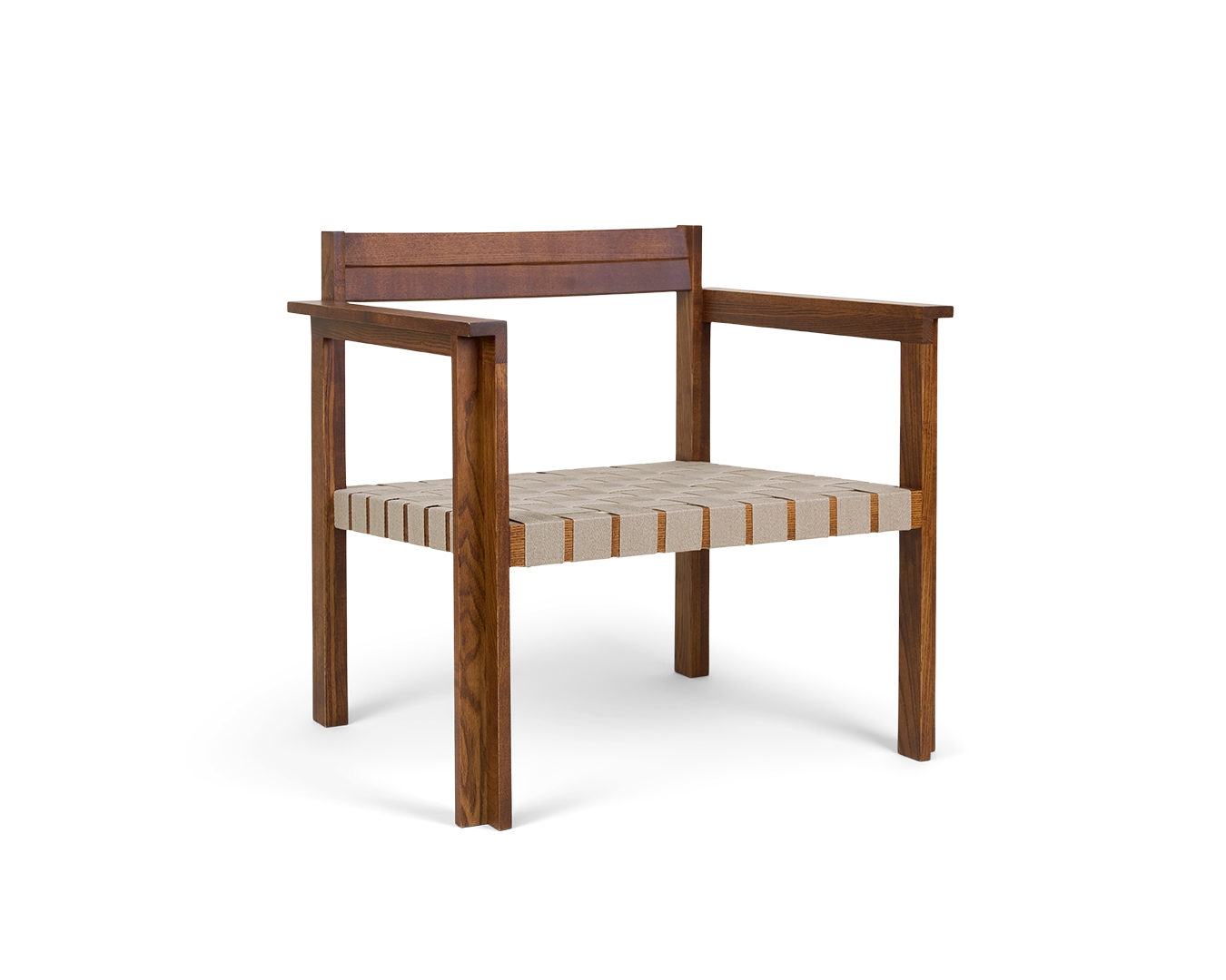 Symmetry Easy Chair | Honey Ash Wood / Oat | FRAMA