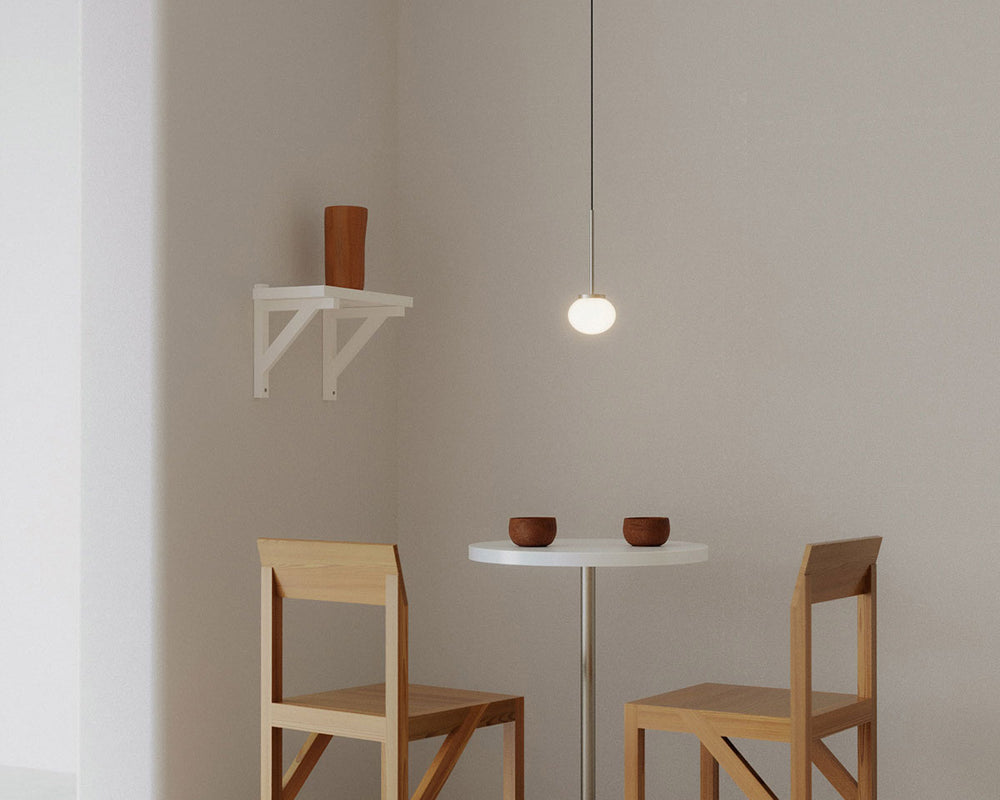 Ovoid Pendant Light | Stainless Steel | Glass Lighting | FRAMA