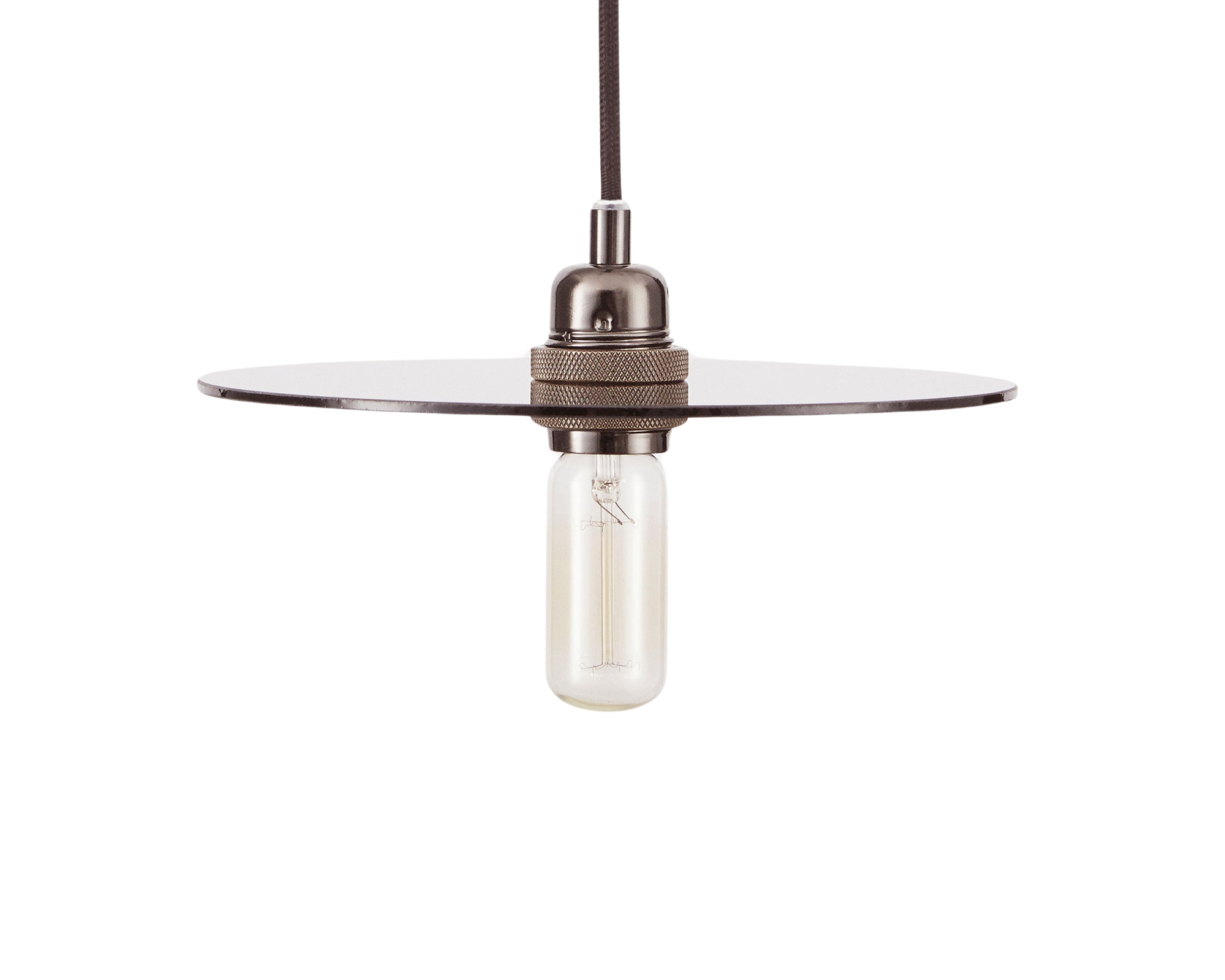 Circle Shade | Smoked Glass / Steel | Medium – FRAMA