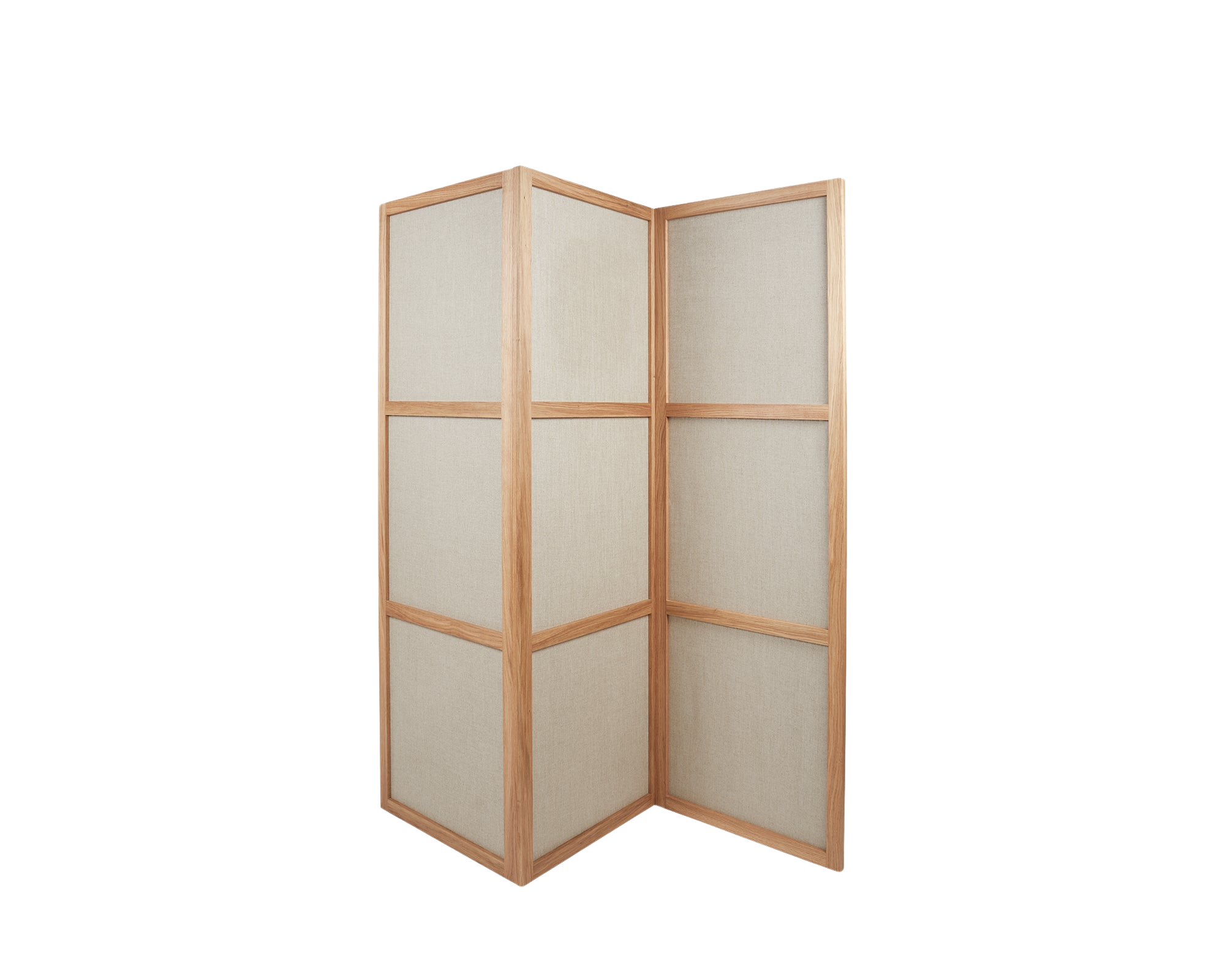 Frame Room Divider | Natural Oak / Linen | Three Panels – FRAMA