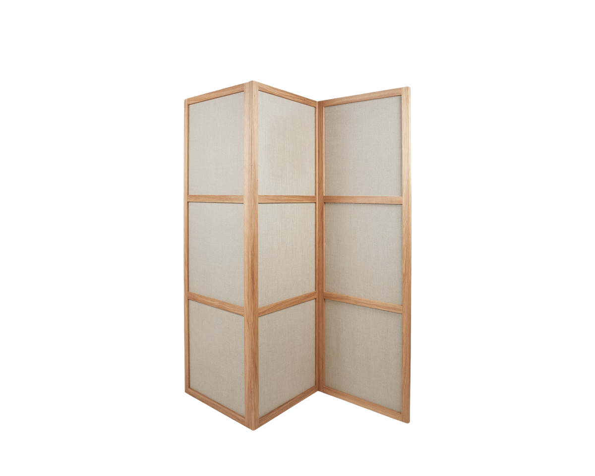Frame Room Divider | Natural Oak / Linen | Three Panels – FRAMA
