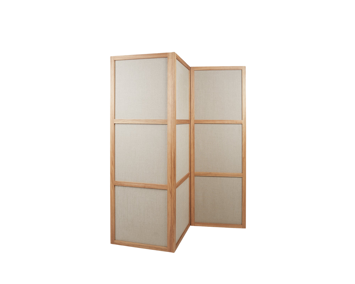 Frame Room Divider | Natural Oak / Linen | Three Panels – FRAMA