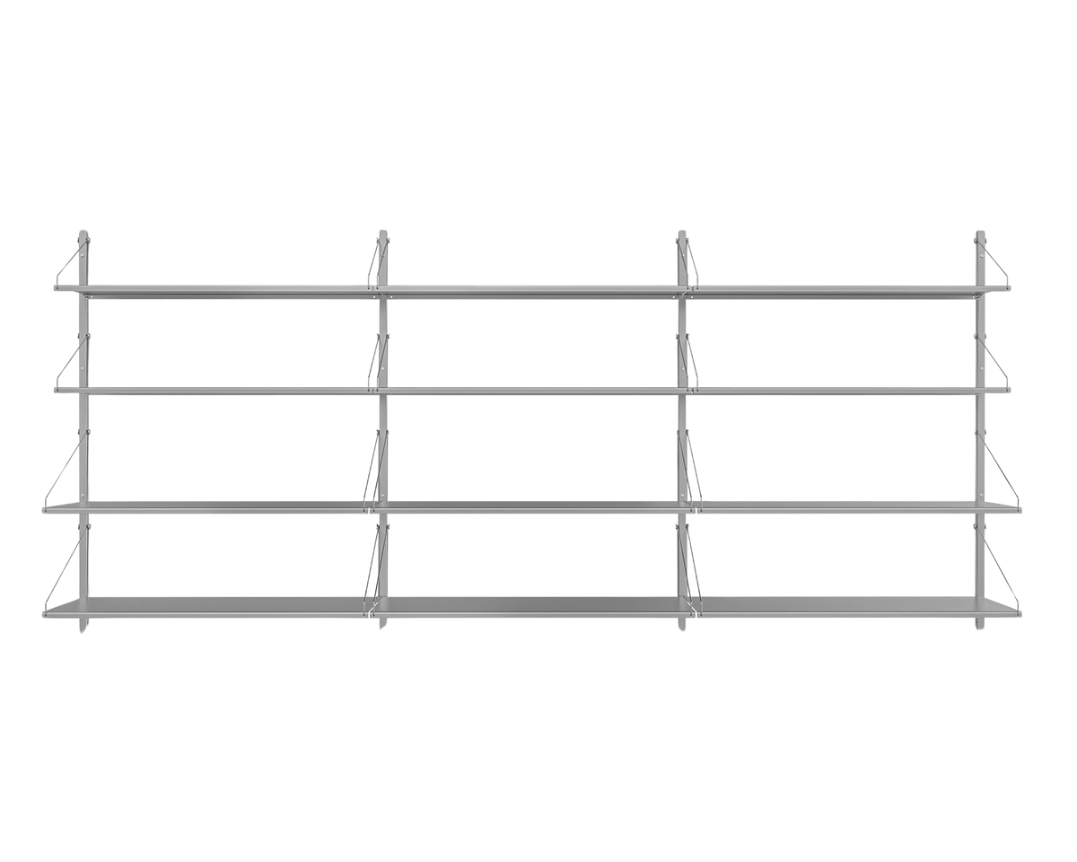 Shelf Library Triple Section | Stainless Steel | H108.4 / W80 – FRAMA