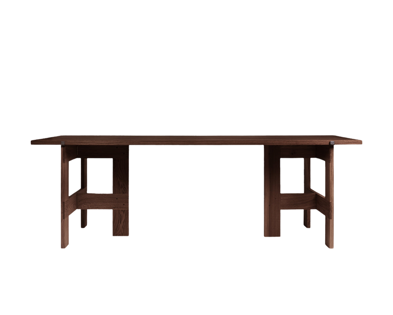 Farmhouse Trestle Table Dark Oak | Unique Dining | FRAMA