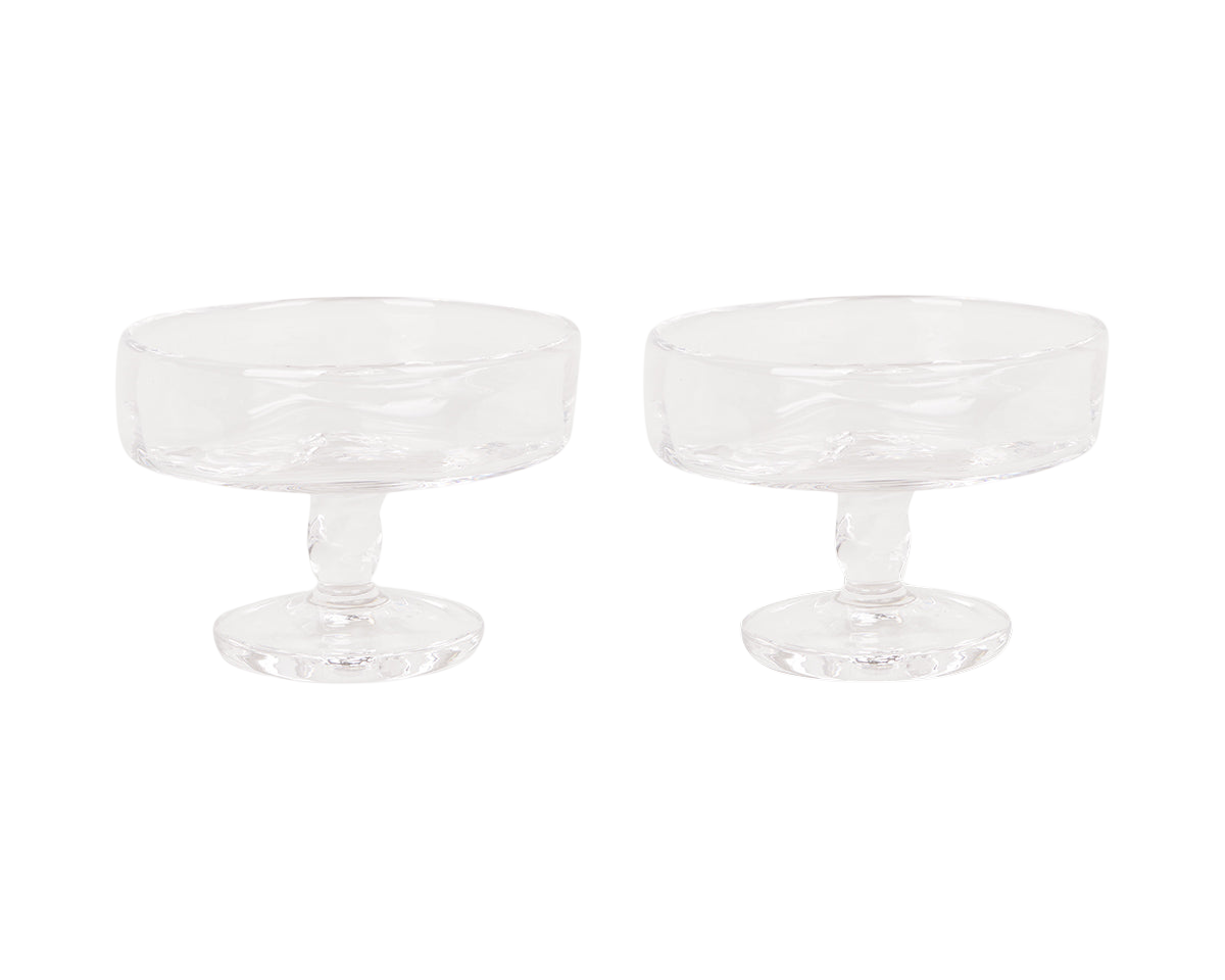 0405 Stem Glass Set of Two | Clear | Wide – FRAMA
