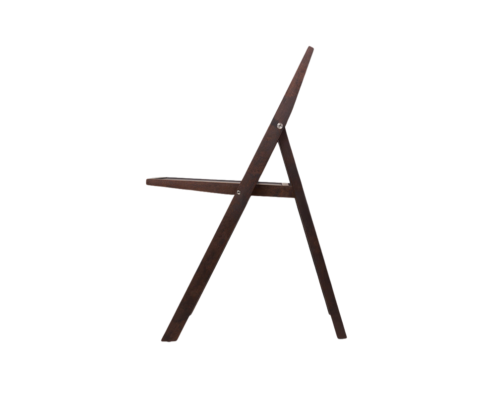 Folding Flat Chair | Dark Brown Birch | FRAMA