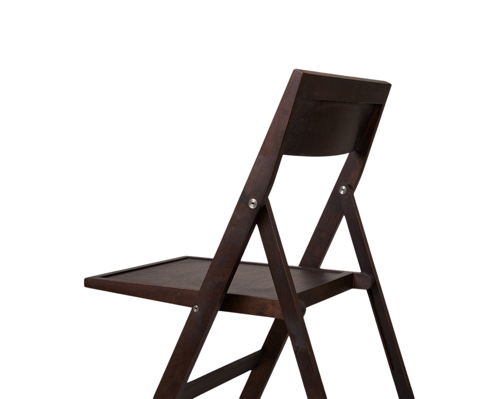 Folding Flat Chair | Dark Brown Birch | FRAMA