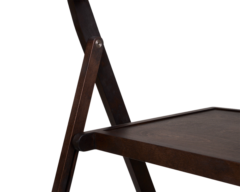 Folding Flat Chair | Dark Brown Birch | FRAMA