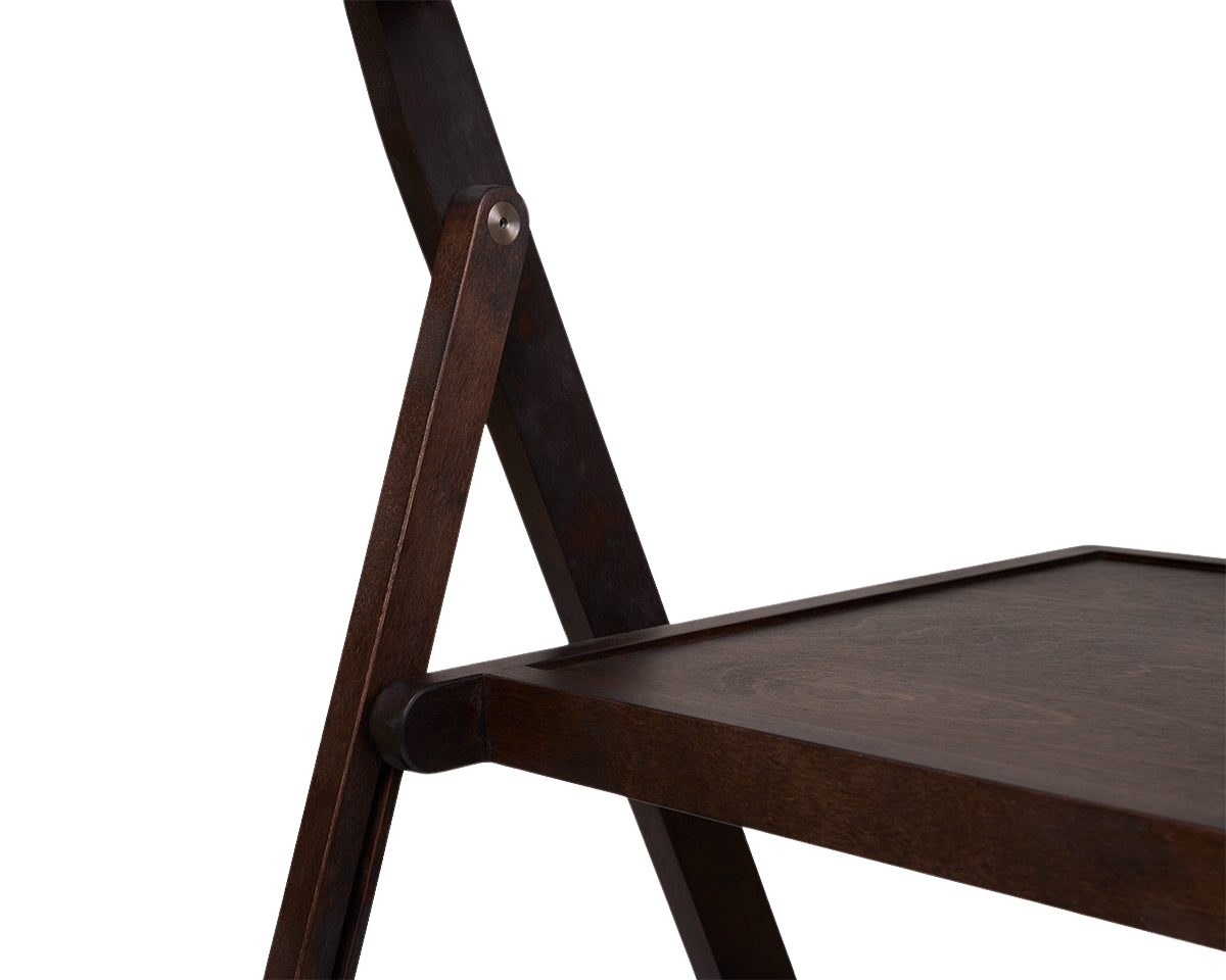 Folding Flat Chair | Dark Brown Birch | FRAMA