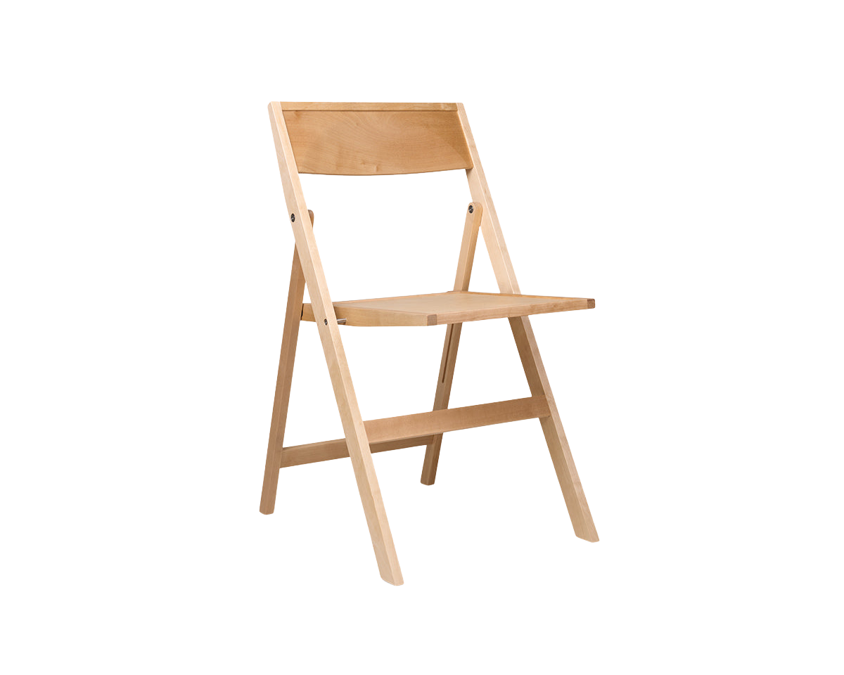 Folding Flat Chair | Natural Birch | Elevated Seating | FRAMA