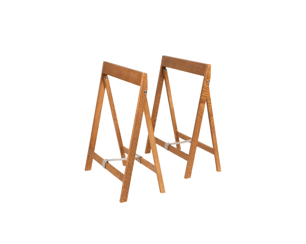 Folding Flat Table Trestles | Warm Brown Birch | FRAMA