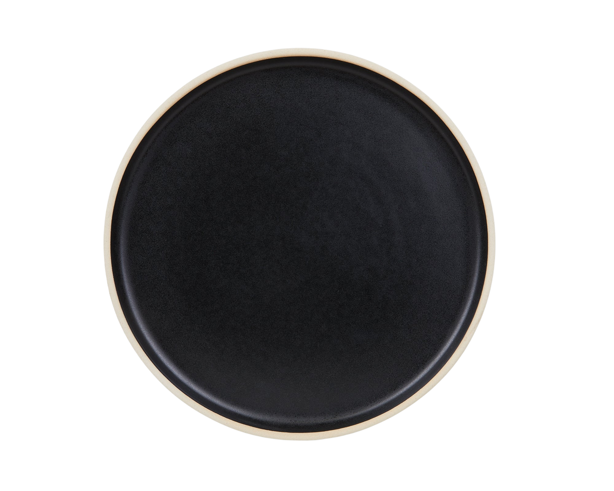 Otto Ceramic Plate Set of Two | Black | Large – FRAMA