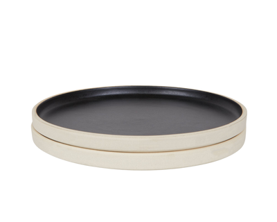Otto Ceramic Plate Set of Two | Black | Large – FRAMA