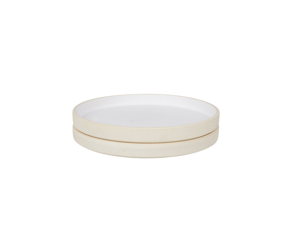 Otto Ceramic Plate Set of Two | White | Small – FRAMA