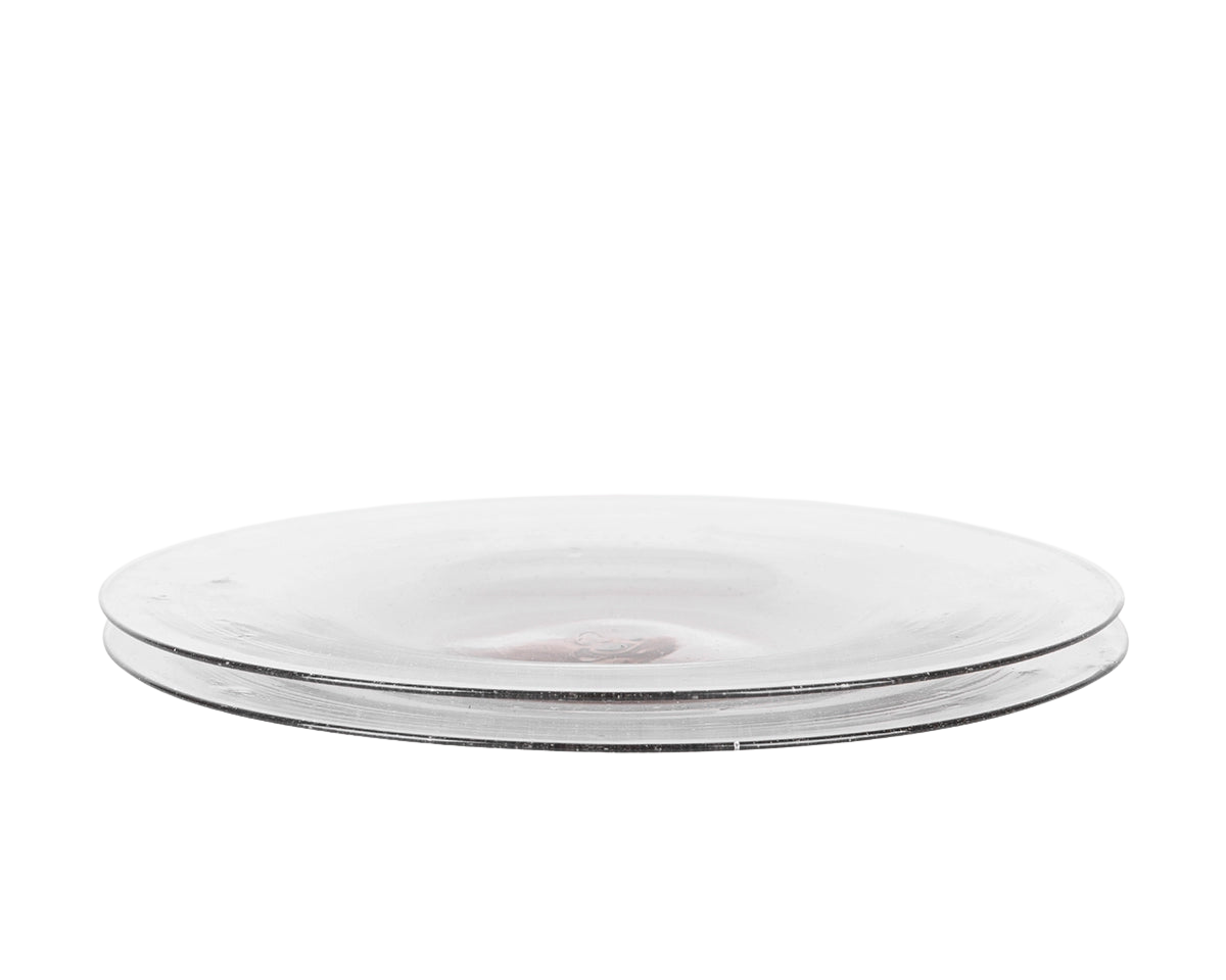 Isle Glass Plate Set of Two | Light Smoke | FRAMA