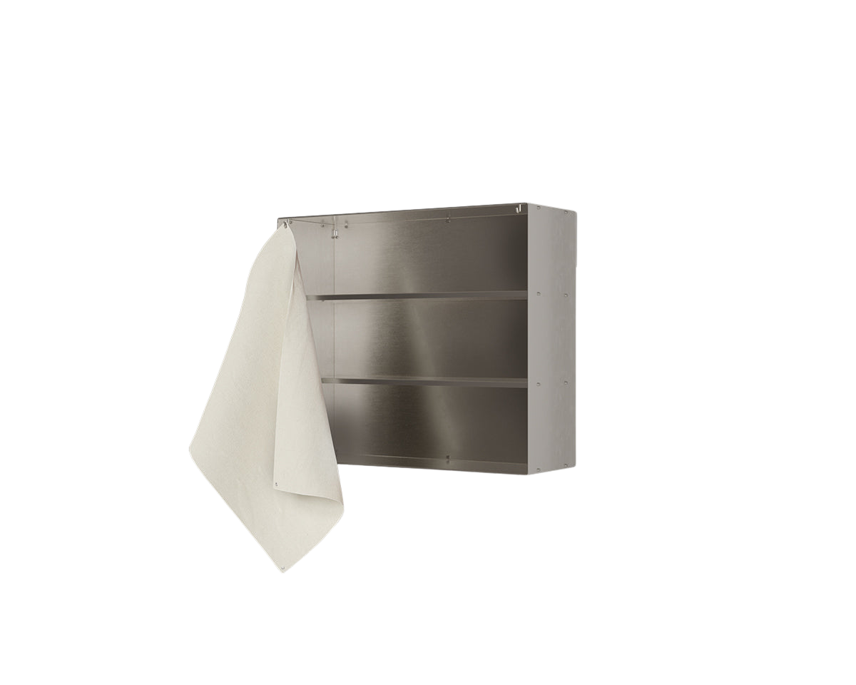 Shelf Library Canvas Cabinet | Stainless Steel / Canvas – FRAMA