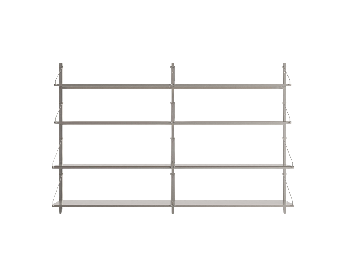 Shelf Library Double Section | Stainless Steel | H108.4 / W80 – FRAMA