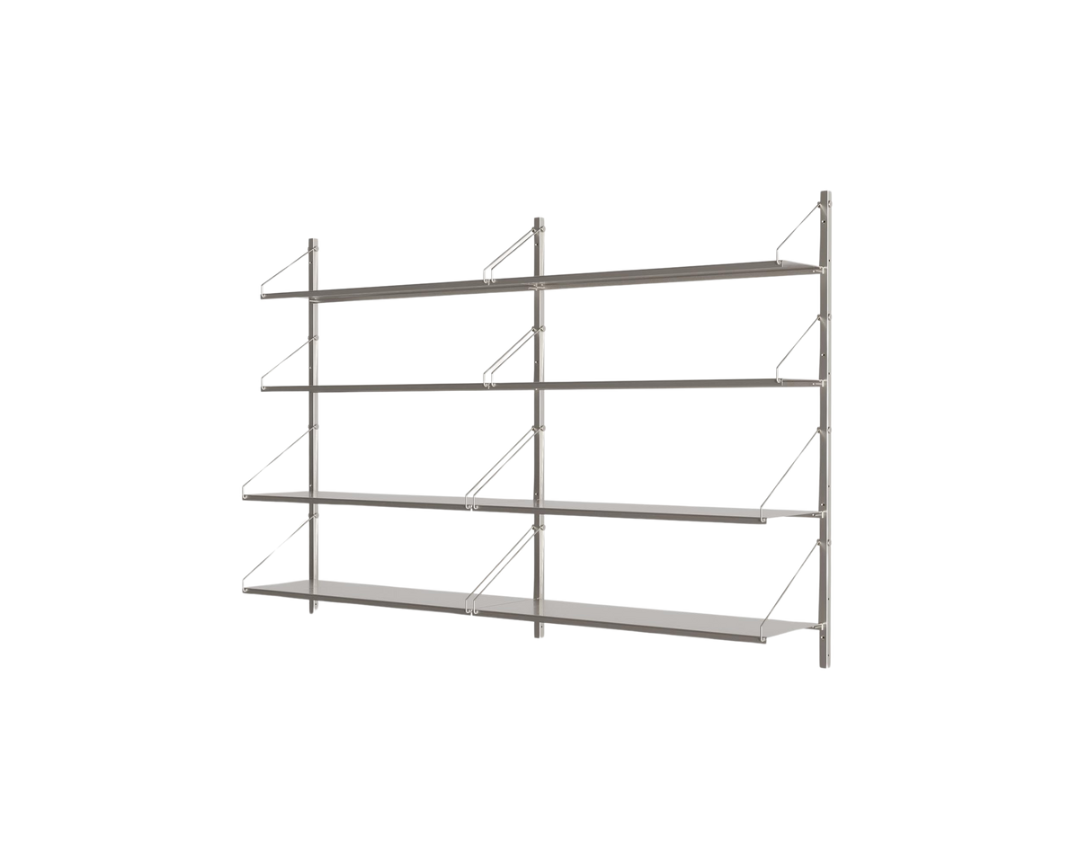 Shelf Library Double Section | Stainless Steel | H108.4 / W80 – FRAMA