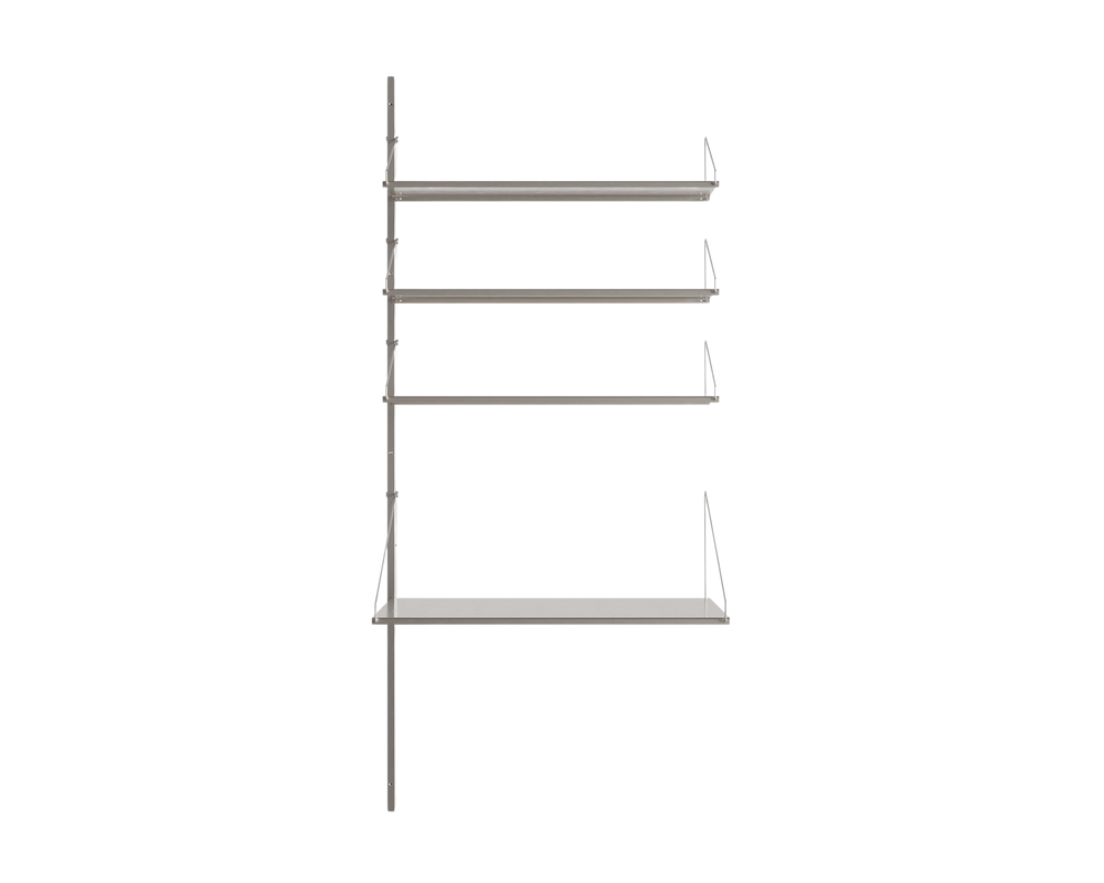 Shelf Library Desk Section | Stainless Steel | H185.2 / W80 – FRAMA