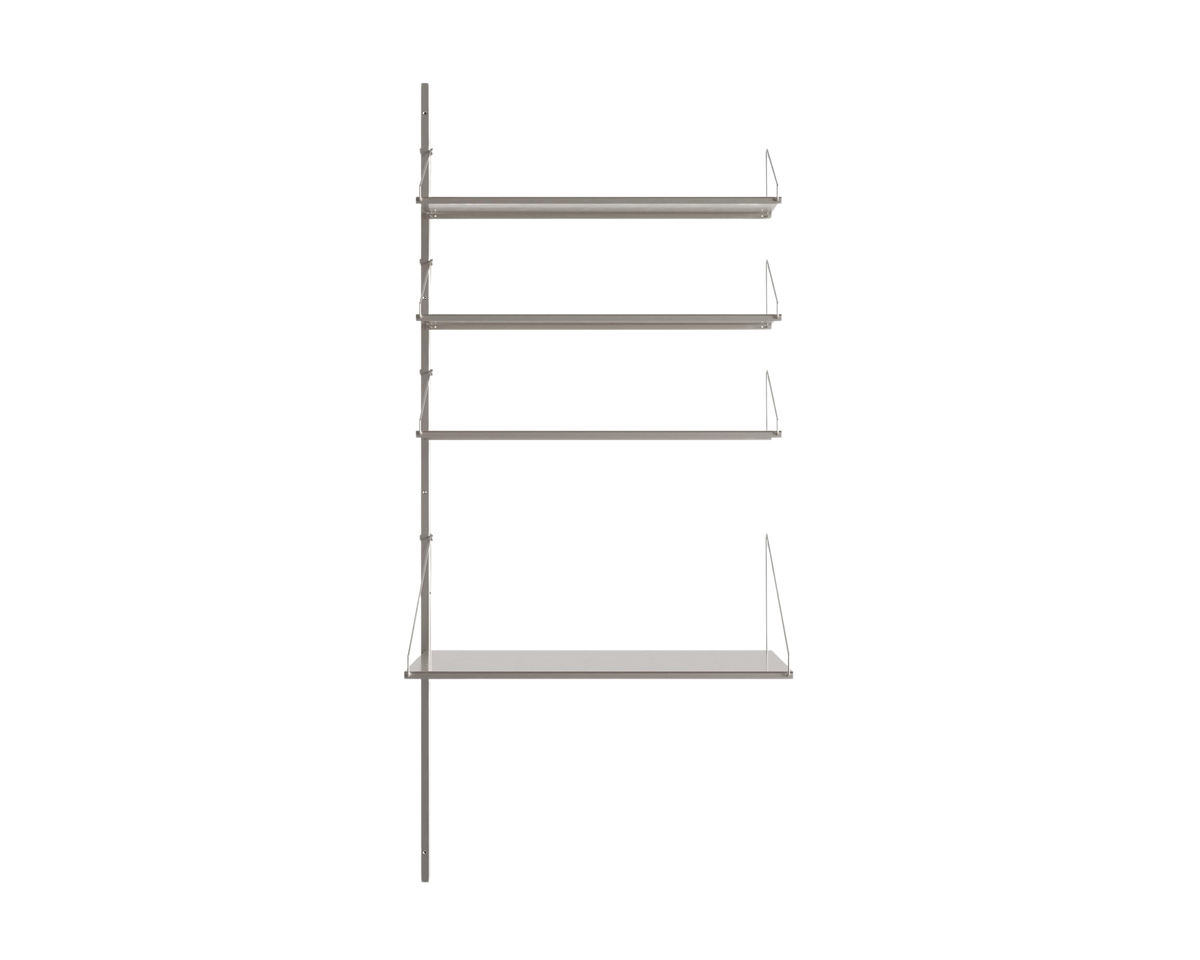 Shelf Library Desk Section | Stainless Steel | H185.2 / W80 – FRAMA