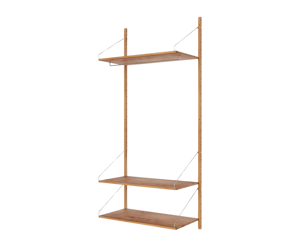 Shelf Library Hanger Section | Natural Oak | H1852 / W80 – FRAMA