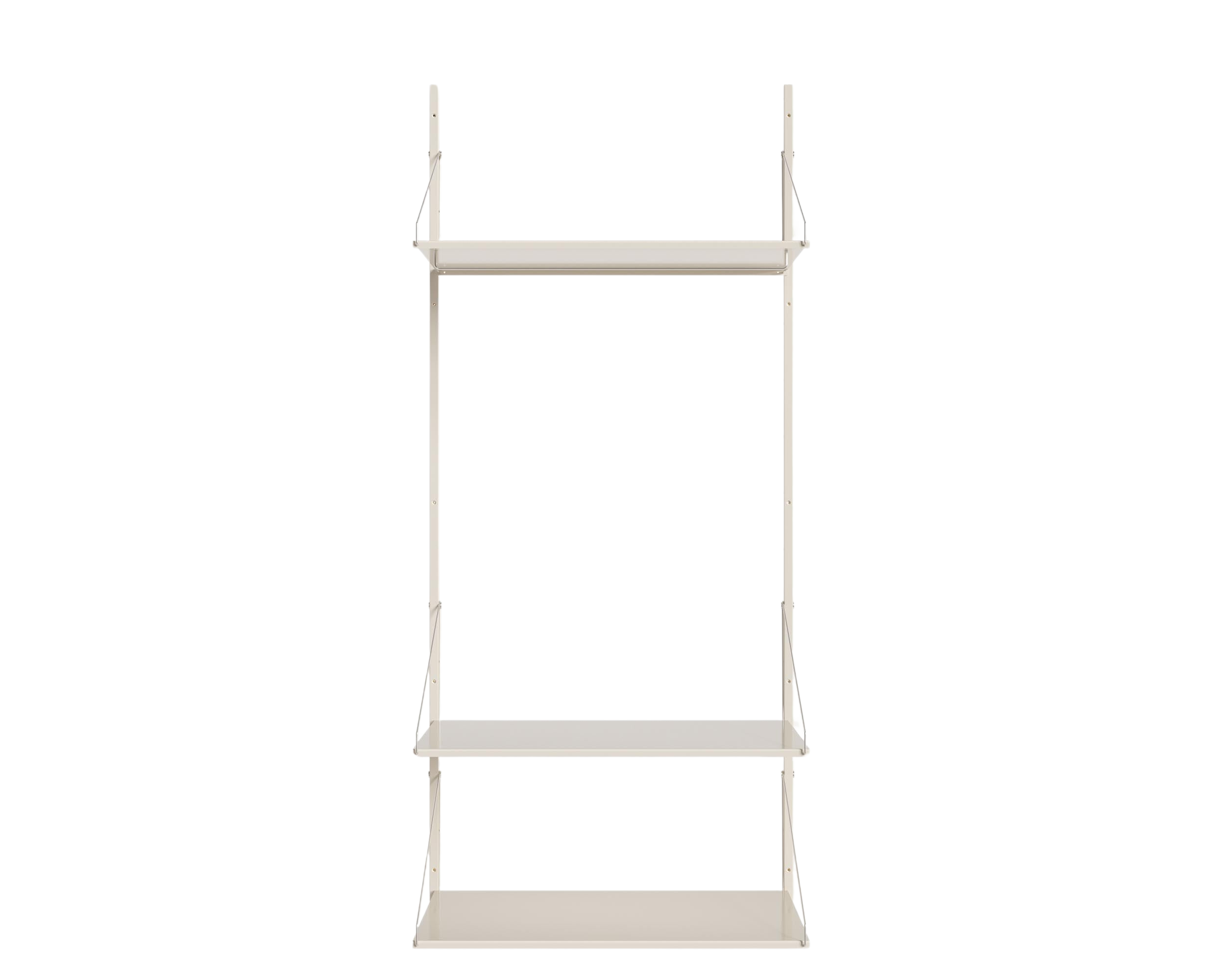 Shelf Library Hanger Section | Warm White Steel | H185.2 / W80 – FRAMA