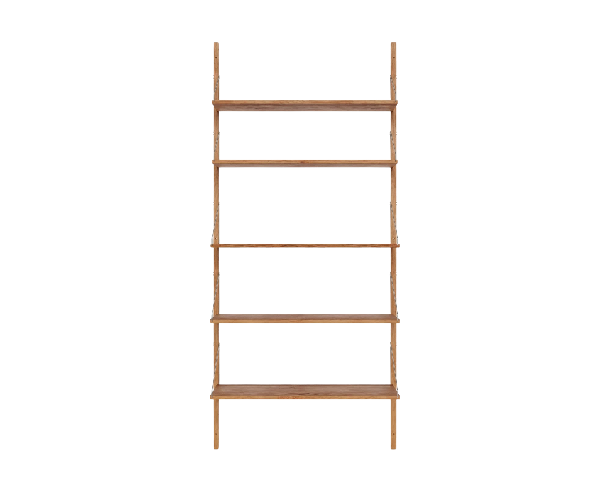 Shelf Library Single Section | Natural Oak | H185.2 / W80 – FRAMA
