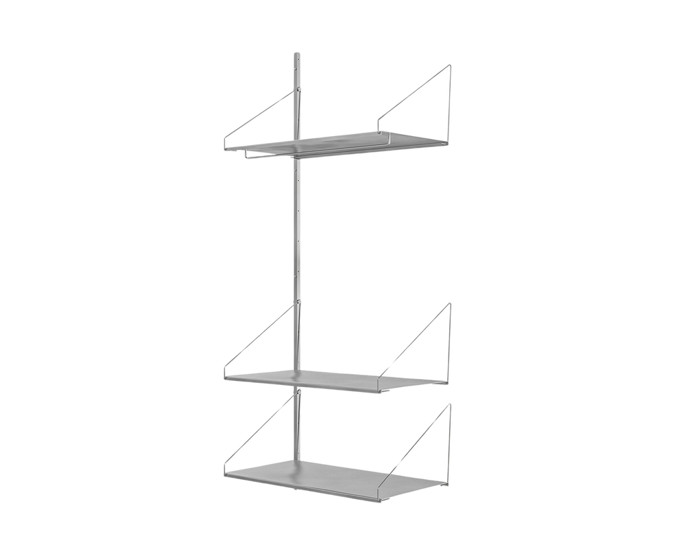 Shelf Library Add-on Hanger Section | Stainless Steel | H185.2 / W80 ...