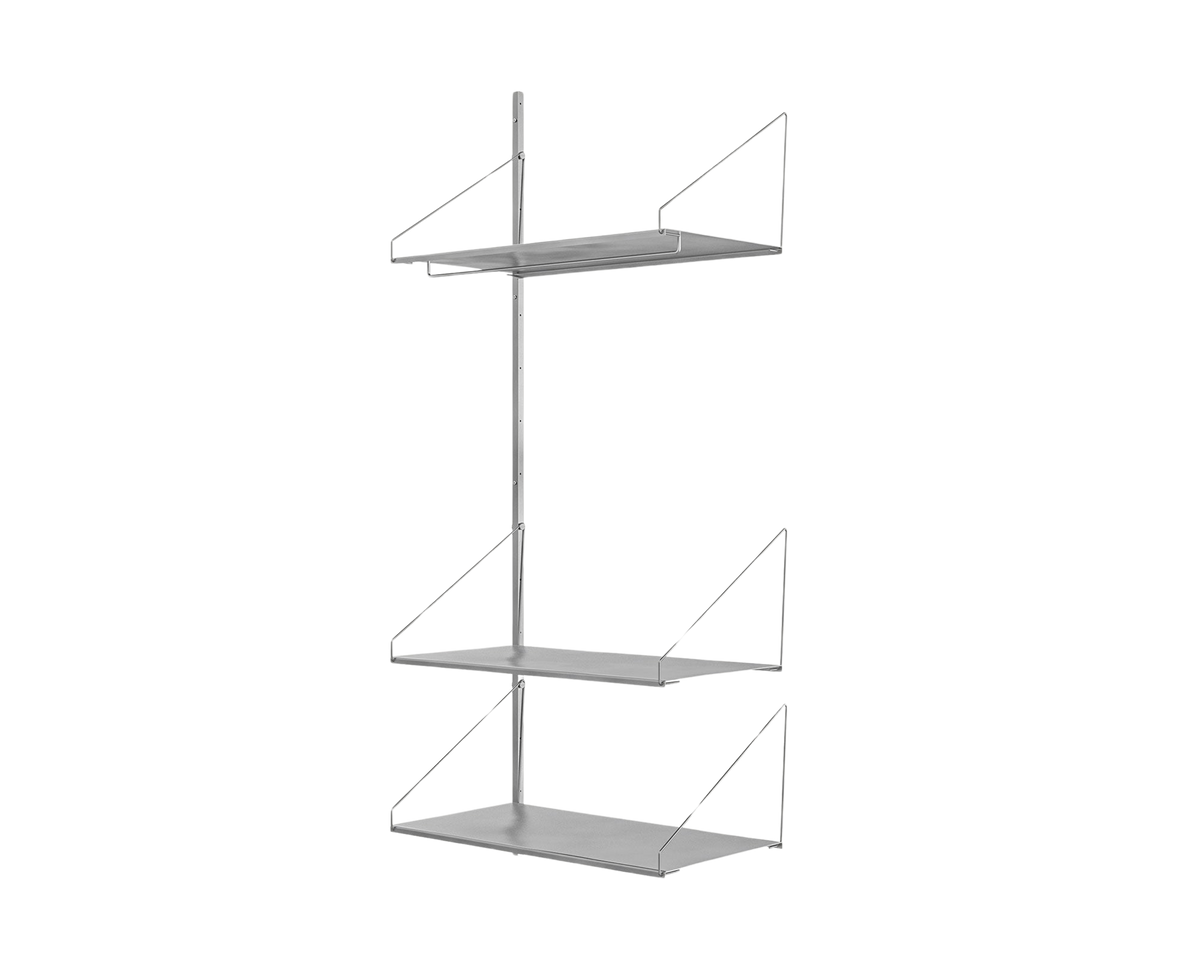 Shelf Library Add-on Hanger Section | Stainless Steel | H185.2 / W80 ...