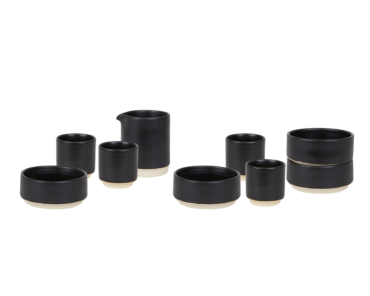Otto Ceramic Tableware Set | Breakfast | Black – FRAMA
