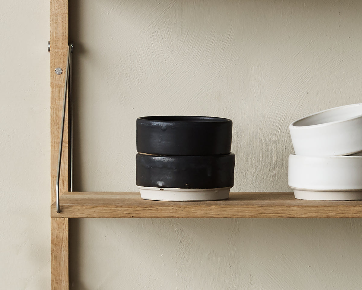 Otto Ceramic Bowls Set of Two | Black | Medium – FRAMA