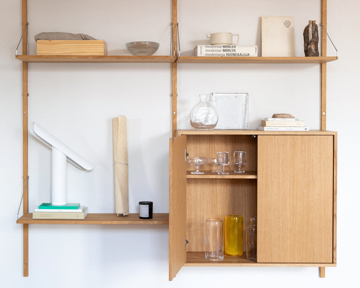 Shelf Library Cabinet | Natural Oak | Medium – FRAMA