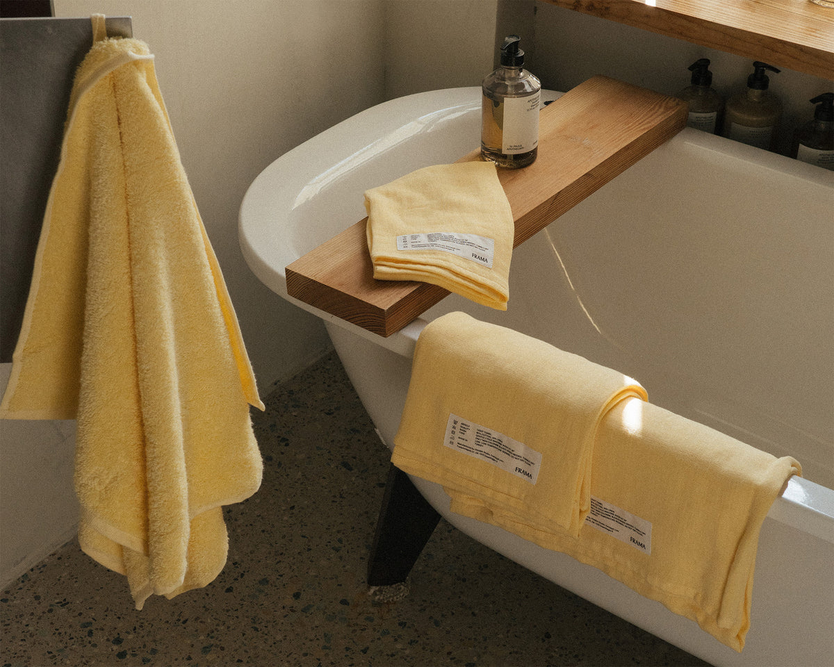 Light Towel | Pale Yellow | Hand Towel – FRAMA