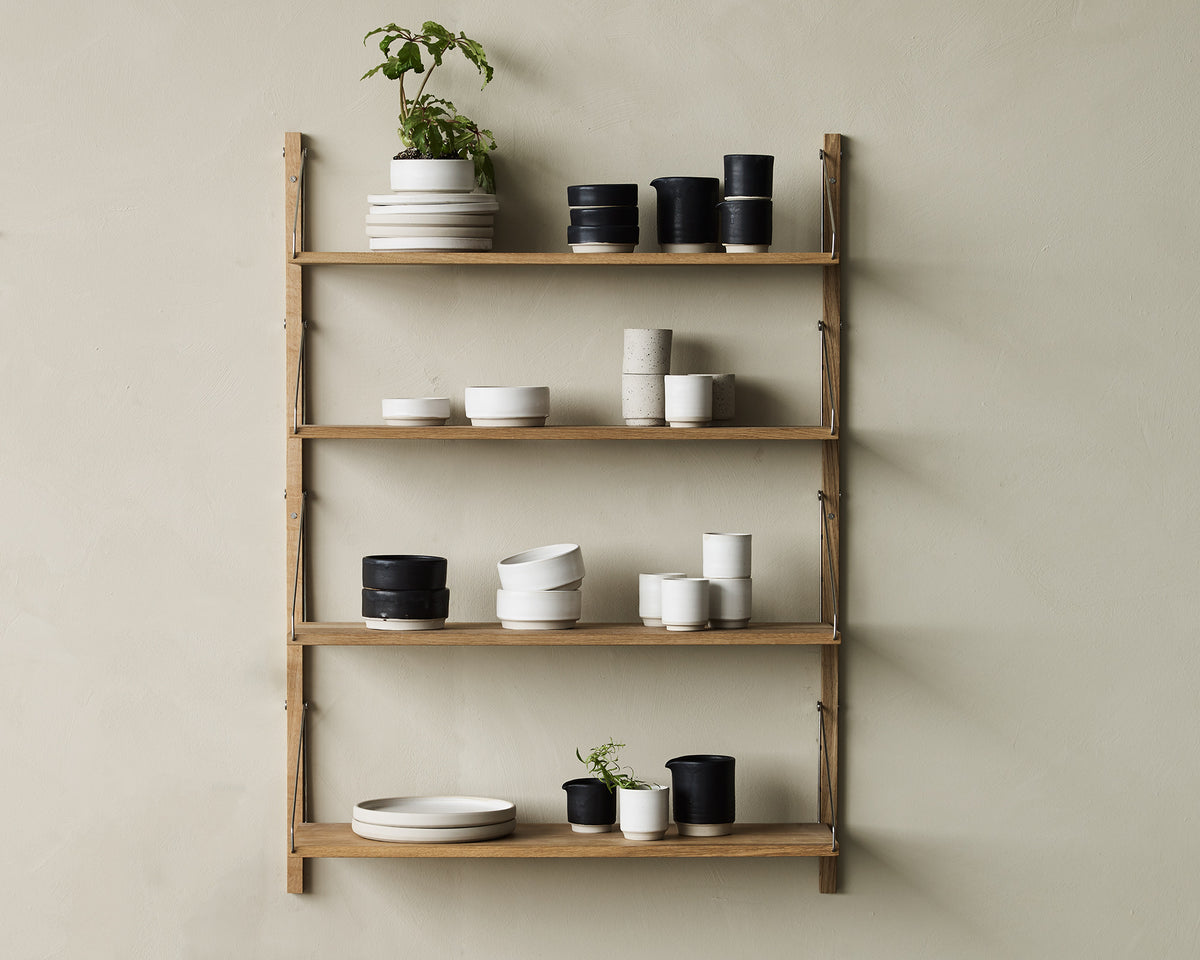 Shelf Library Single Section | Natural Oak | H114.8 / W80 – FRAMA