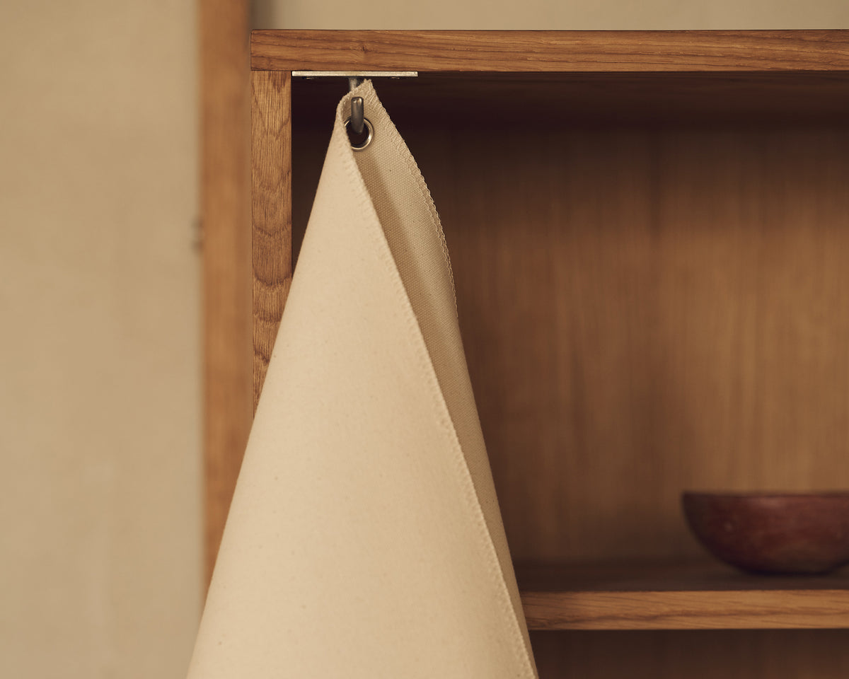 Shelf Library Canvas Cabinet | Natural Oak / Canvas – FRAMA